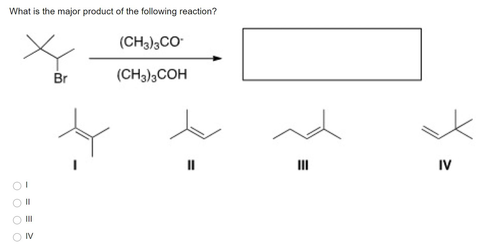 Solved What is the major product of the following reaction? | Chegg.com