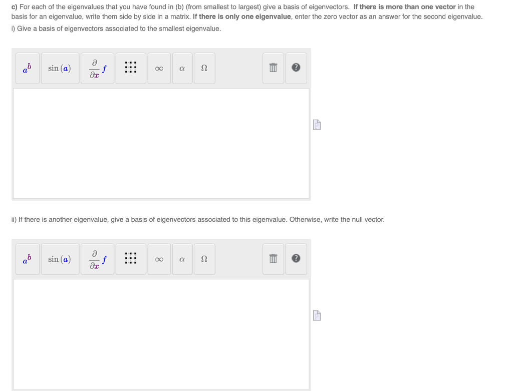 Solved Find the characteristic polynomial, the eigenvalues | Chegg.com