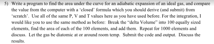 Please write code for Matlab. Assume P, V, and T | Chegg.com