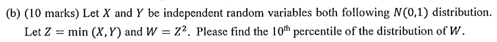 Solved (b) (10 ﻿marks) ﻿Let x ﻿and Y be ﻿independent random | Chegg.com