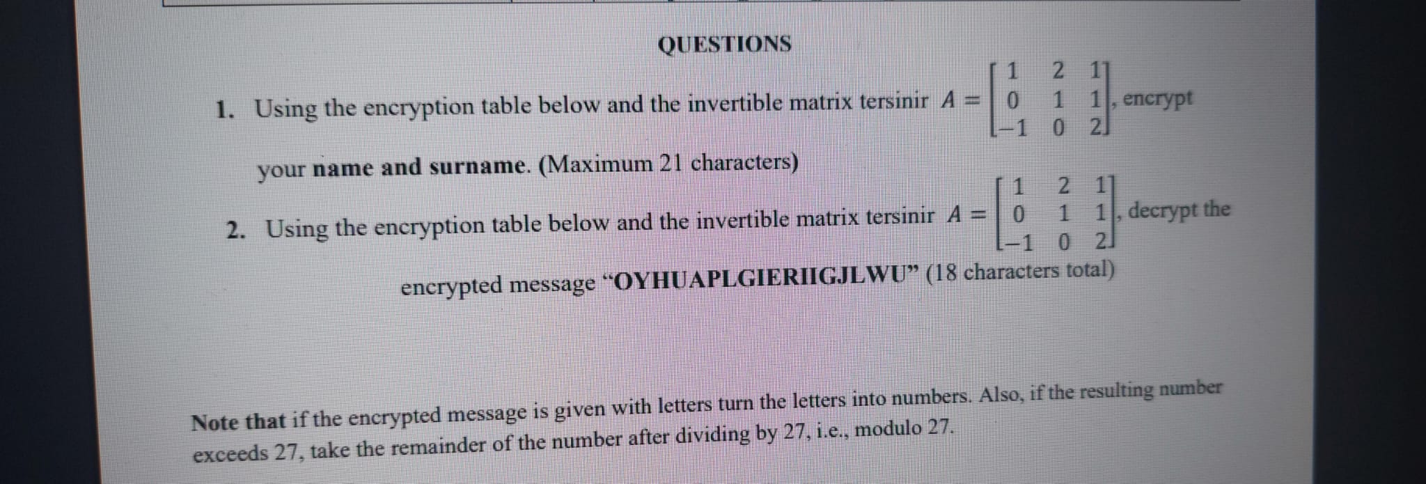 Solved QUESTIONS1-My ﻿name is ﻿AHMET SAİD ﻿BEYRİBEY ﻿and | Chegg.com