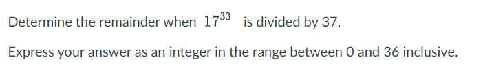 Solved Express your answer as an integer in the range | Chegg.com