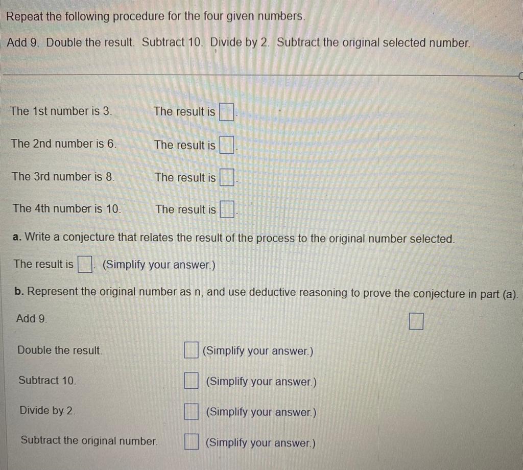 Solved Repeat the following procedure for the four given | Chegg.com