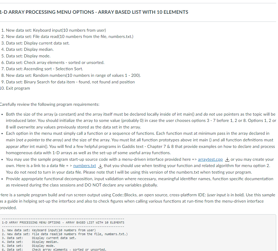 Solved I need help building this code in c++ and I'm stuck | Chegg.com