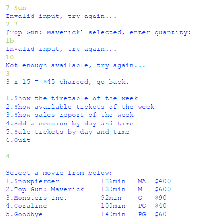 Solved You just signed a contract with a local cinema to | Chegg.com