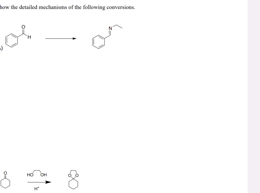 Solved how the detailed mechanisms of the following | Chegg.com