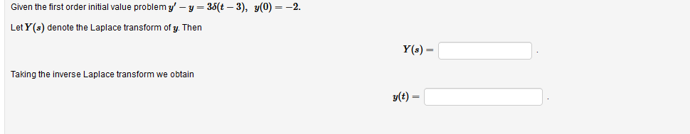 Solved Given the first order initial value problem y' - | Chegg.com
