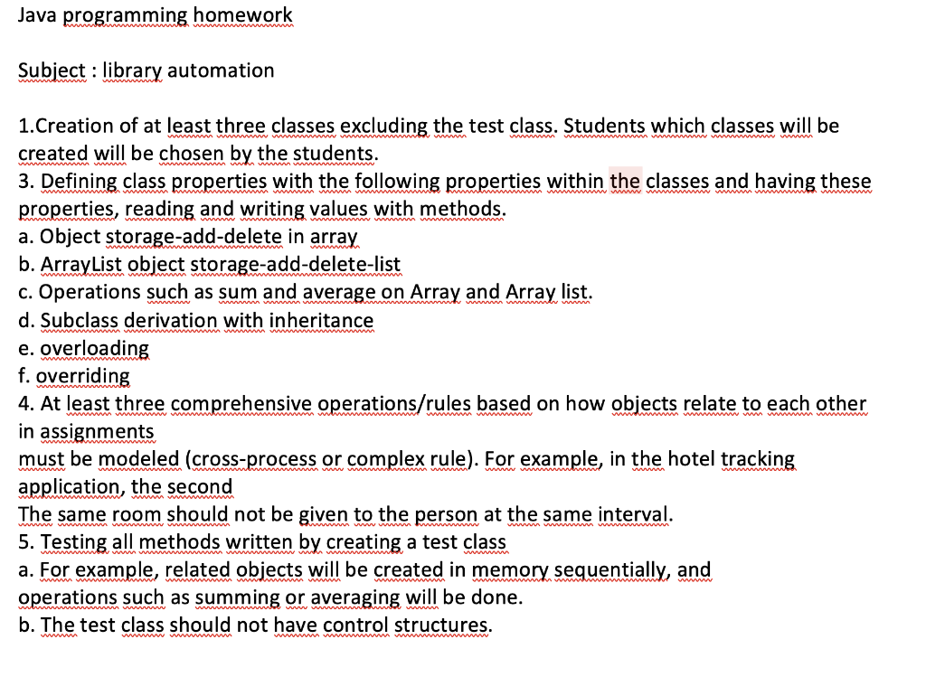 Solved Java programming homework Subject: library automation | Chegg.com