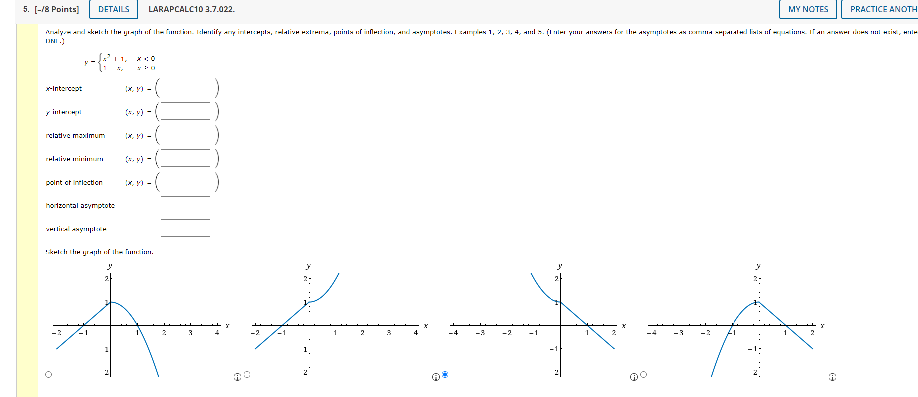 Solved 5. [-18 Points] DETAILS LARAPCALC10 3.7.022. MY NOTES | Chegg.com