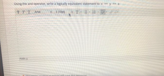 Solved Using the and operator, write a logically equivalent | Chegg.com