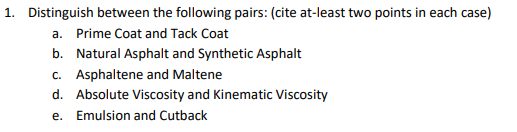 Solved 1. Distinguish between the following pairs: (cite | Chegg.com