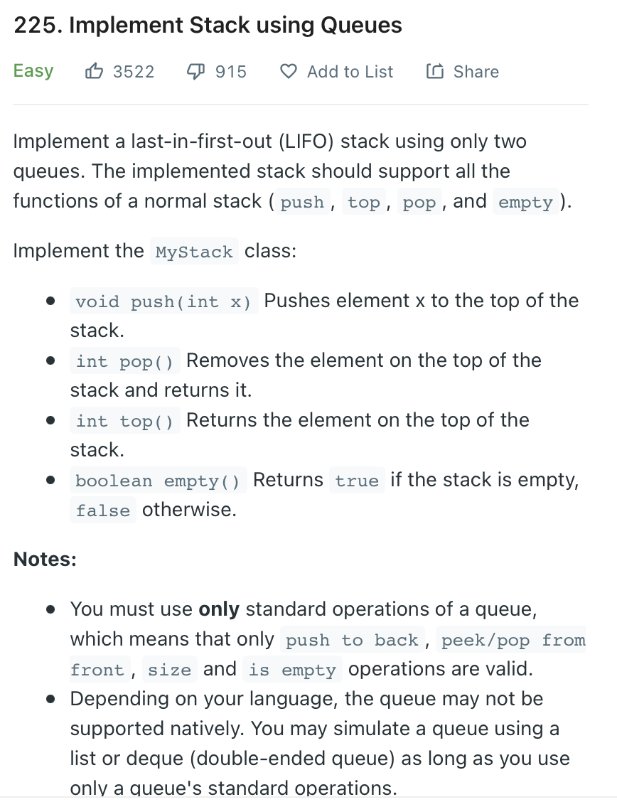 Implement A Last In First Out Lifo Stack Using Only