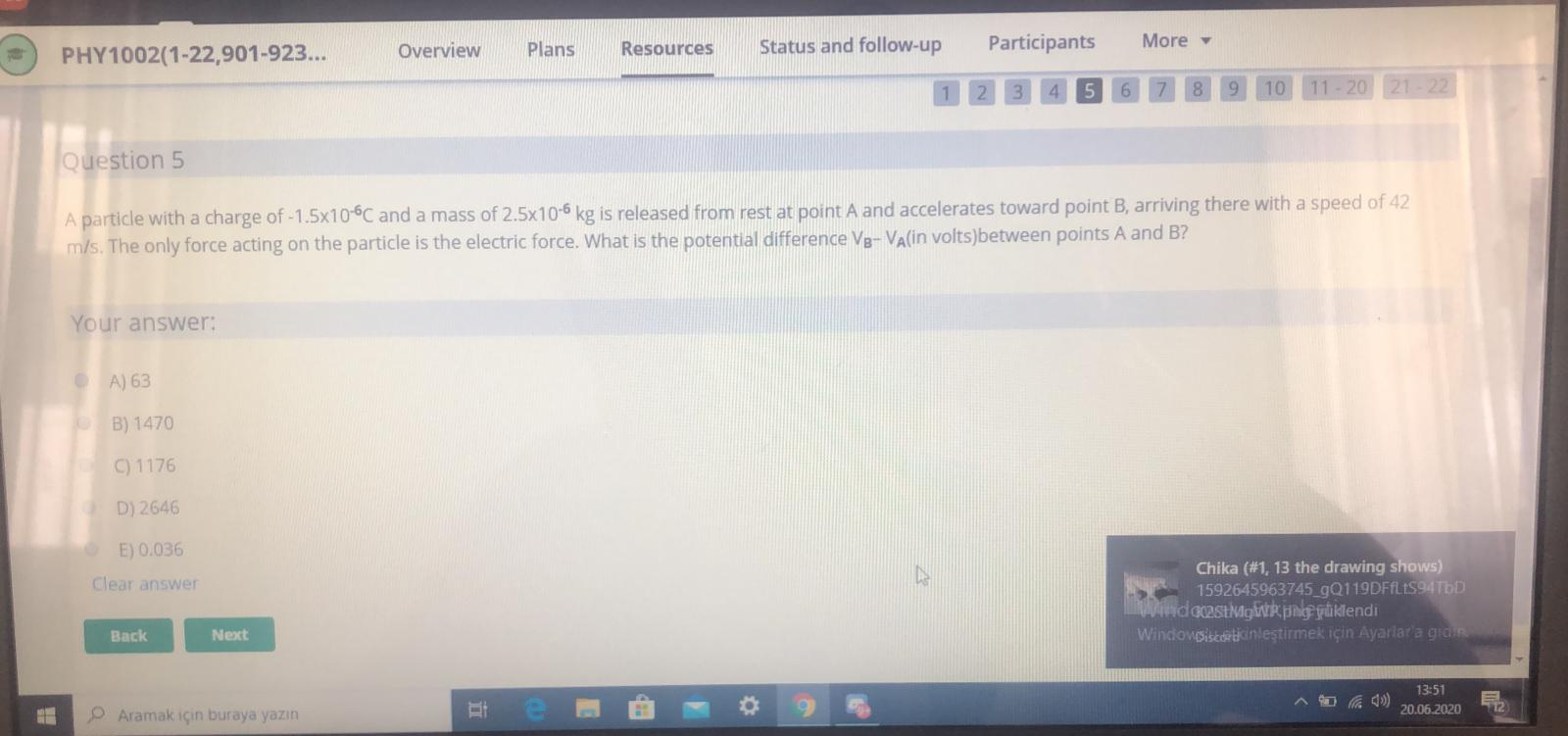 Solved Overview Resources PHY1002(1-22,901-923... Plans More | Chegg.com