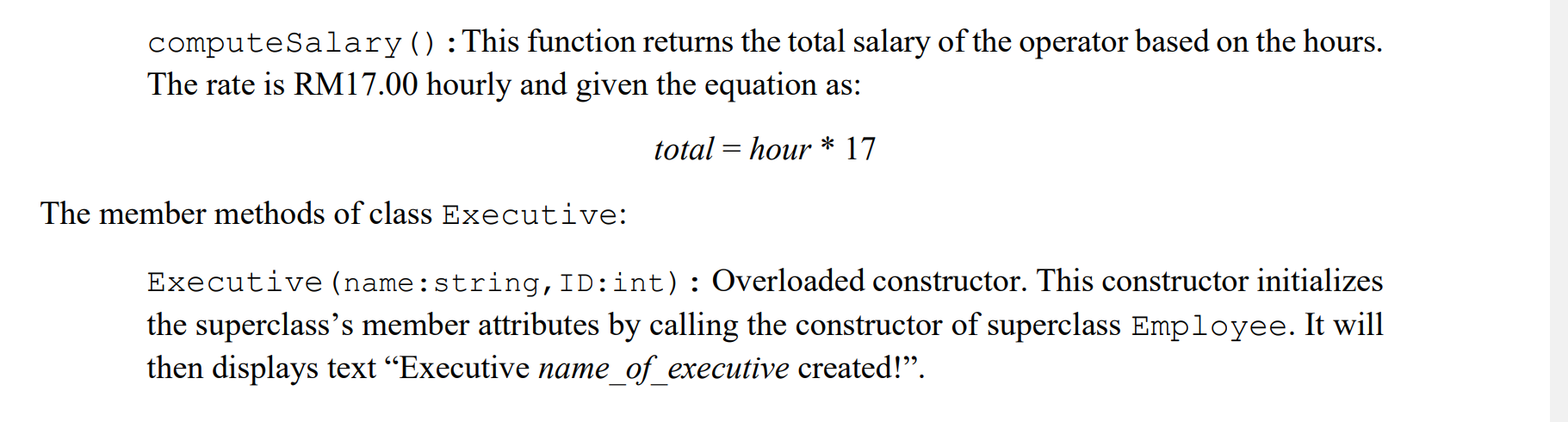 Solved The class diagram below shows the relation of three | Chegg.com