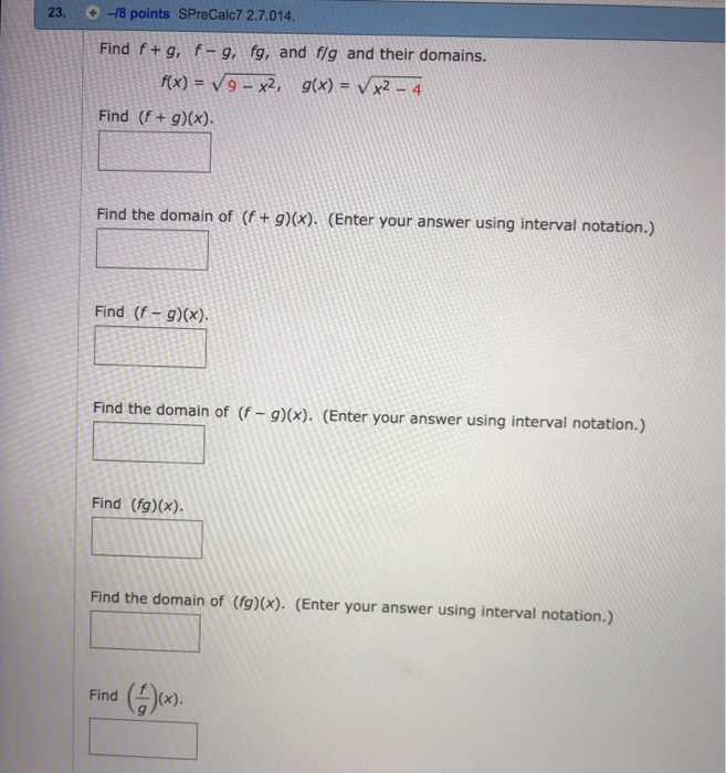 Solved 22. -14 points SPreCalc7 2.7.004 Suppose the rule of | Chegg.com