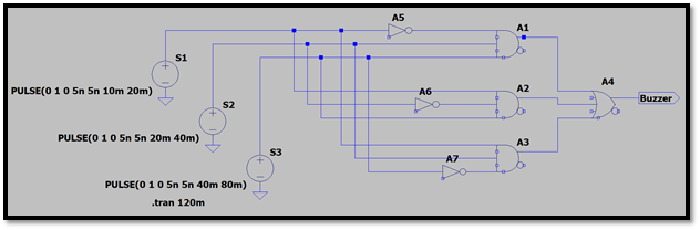 Solved APPLICATION OF LOGIC GATE 1. Buzzer Explain the | Chegg.com