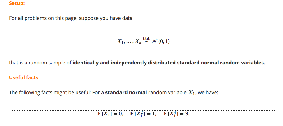Solved Setup: For all problems on this page, suppose you | Chegg.com