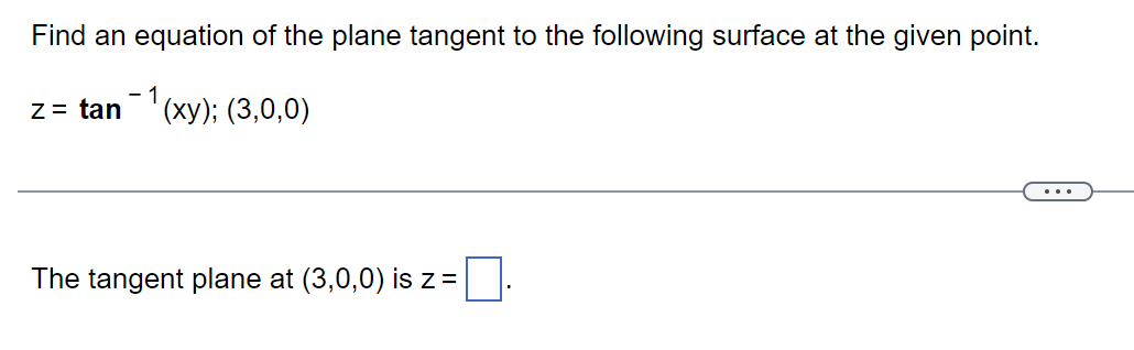 Solved Find an equation of the plane tangent to the | Chegg.com