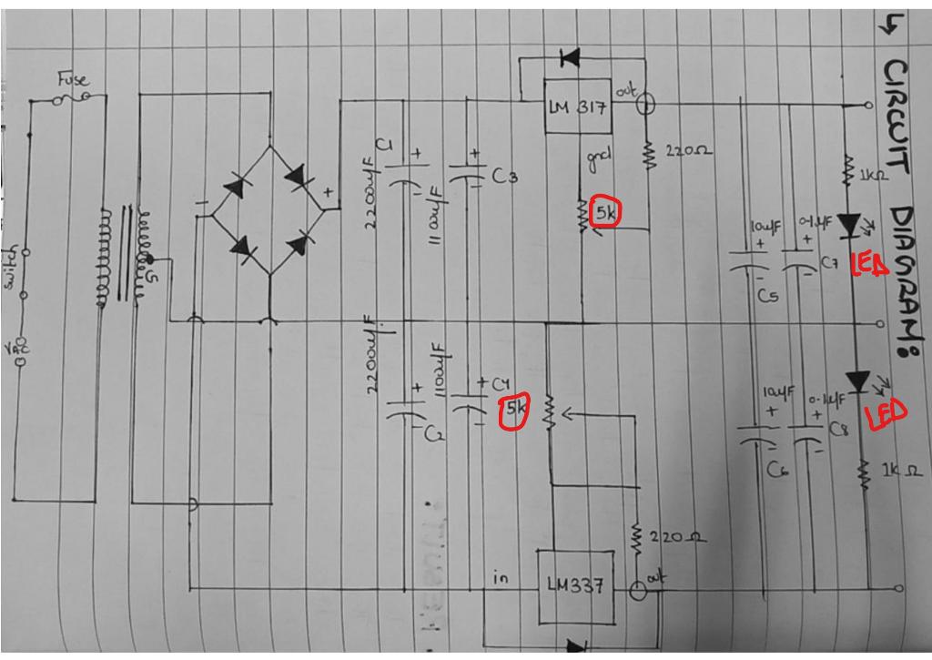 Solved Make this Dual Polarity Variable DC power supply | Chegg.com