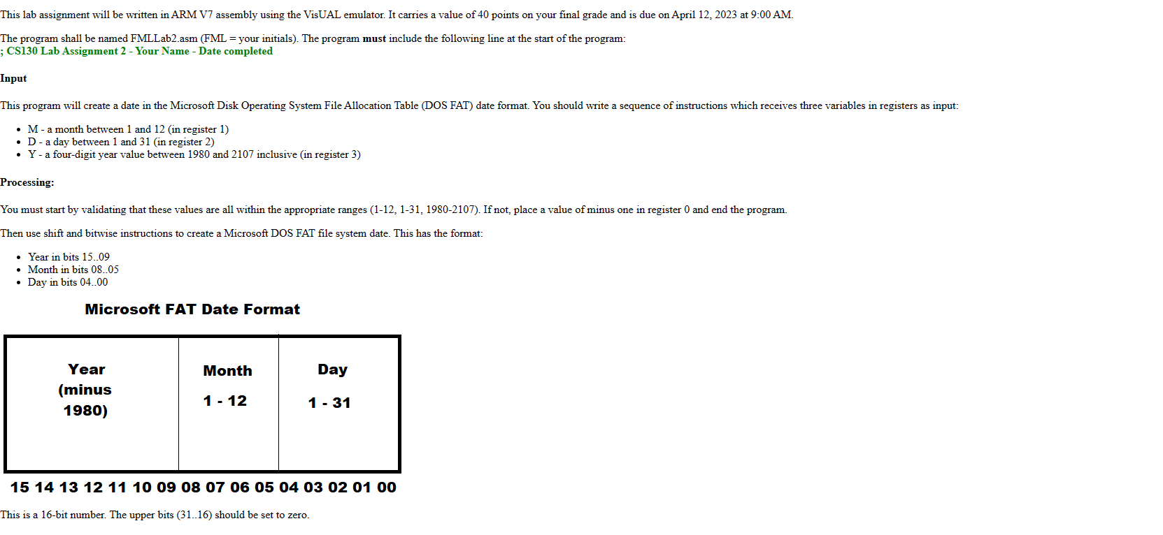 THE LAB MUST BE WRITTEN IN ARM V7 USING the VISUAL | Chegg.com