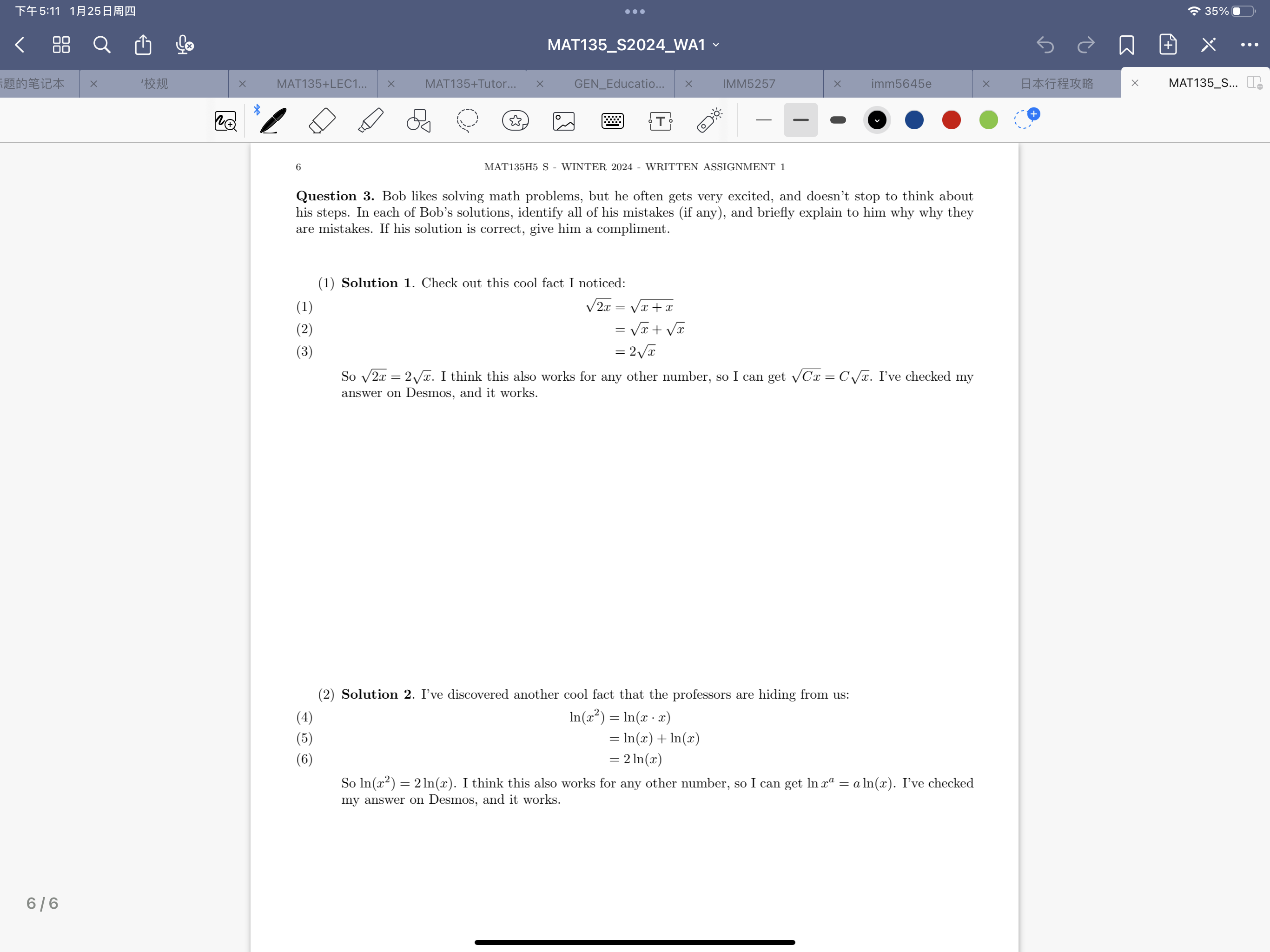 Solved Question 3. ﻿Bob likes solving math problems, but he | Chegg.com