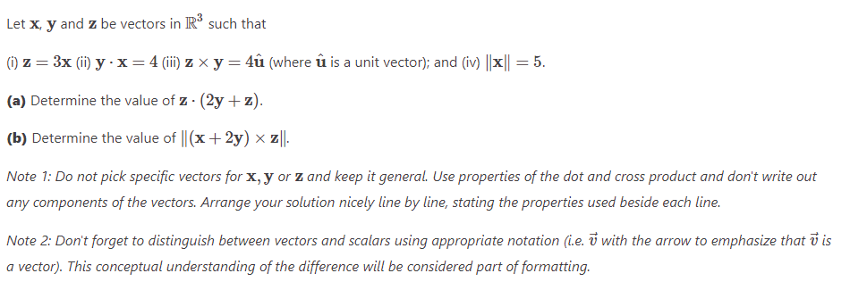 Solved Let x,y ﻿and z ﻿be vectors in R3 ﻿such | Chegg.com