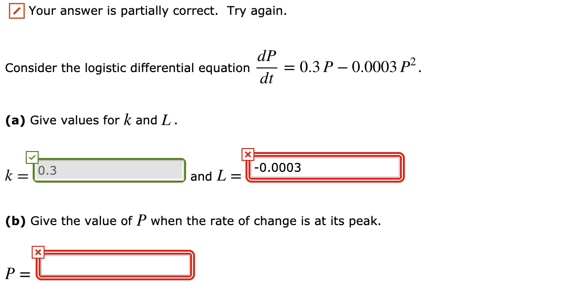 Solved Give the general solution to the following logistic | Chegg.com