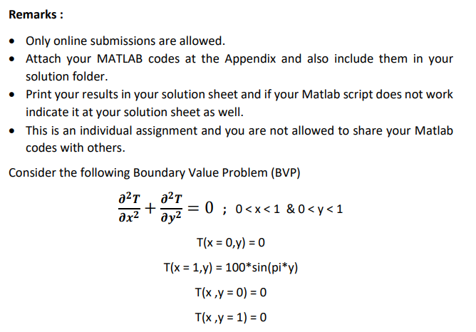 Remarks : - Only online submissions are allowed. - | Chegg.com