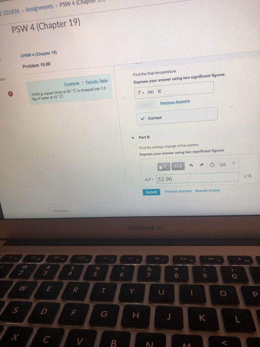 Solved 201836 Assignments PSW 4 (chae PSW 4 (Chapter 19) PSW | Chegg.com