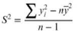 Complete the computation of a Sample Variance (S²), | Chegg.com
