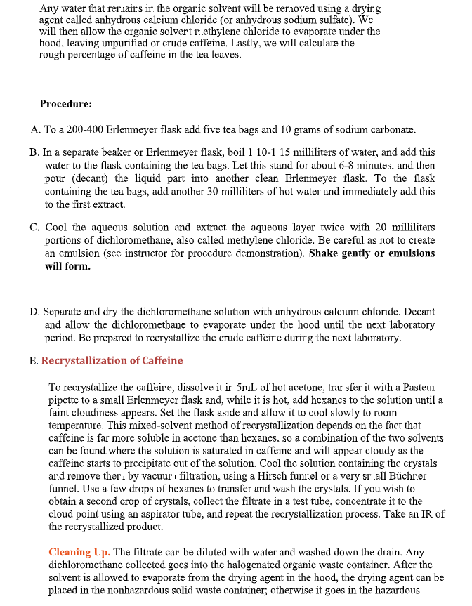 I need help on how to write a lab report for my | Chegg.com