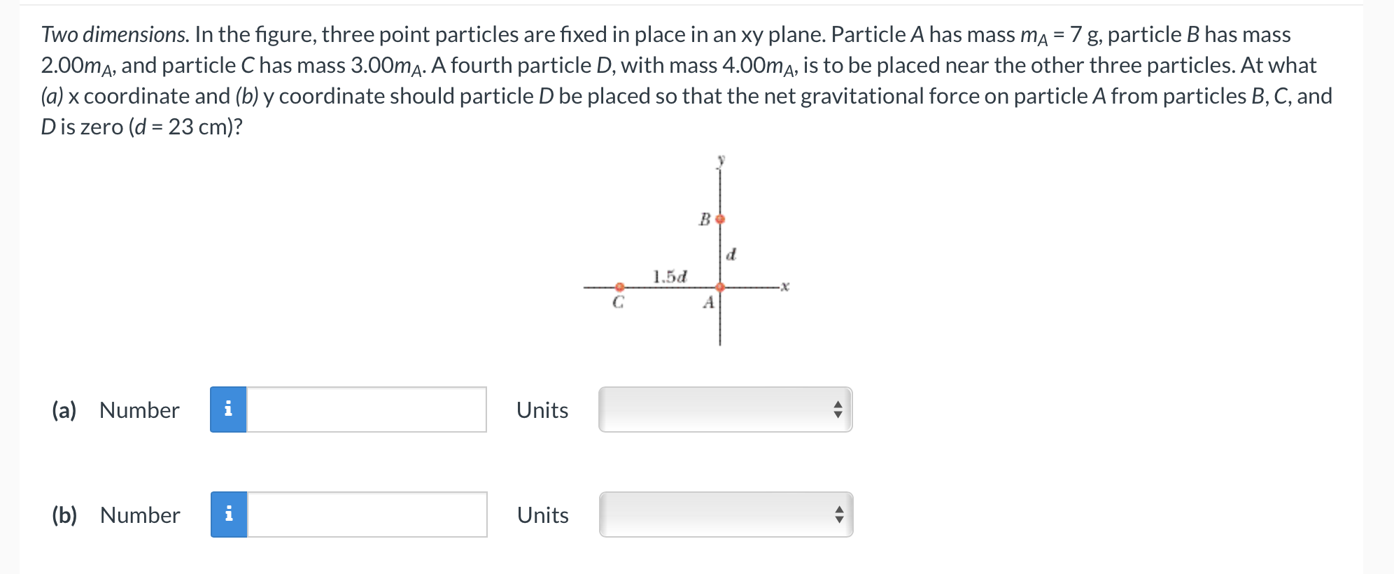 Solved Two dimensions. In the figure, three point particles | Chegg.com