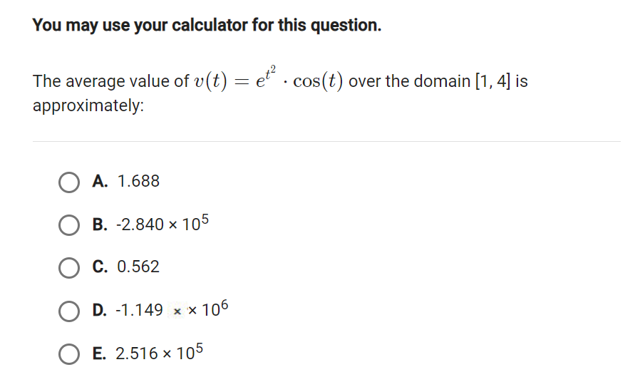 Solved You may use your calculator for this question. The | Chegg.com