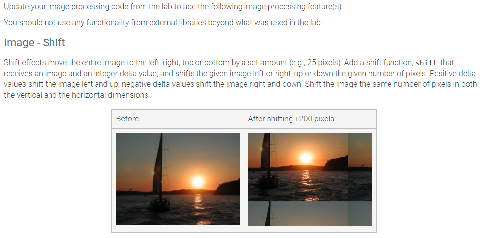 Solved Update your image processing code from the lab to add | Chegg.com