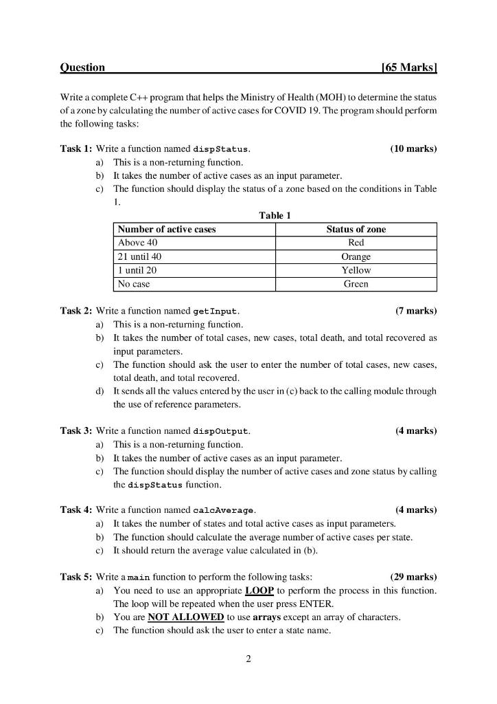Solved Question 165 Marks Write A Complete C Program That 5058