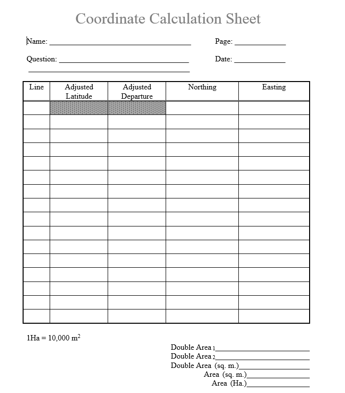 Solved Determine the area of the traverse shown below. Use | Chegg.com