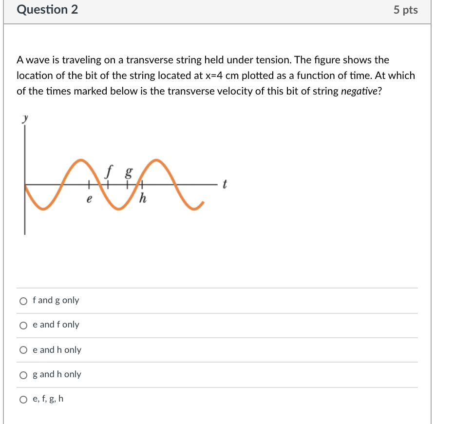 Solved The figure shows a snapshot of a transverse wave | Chegg.com