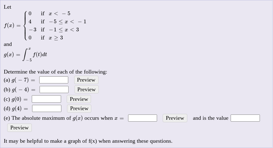 Solved Letf(x)={0 if x