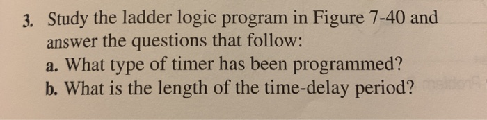 Solved Ladder logic program Input し2 LS1 TON L1 TIMER ON | Chegg.com
