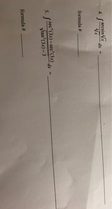 Solved 1-5: Use an appropriate u-substitution to put each | Chegg.com