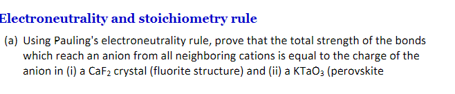 Solved Electroneutrality and stoichiometry rule (a) Using | Chegg.com