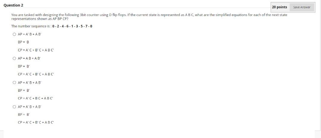 Solved Question 2 20 points Save Answer You are tasked with | Chegg.com