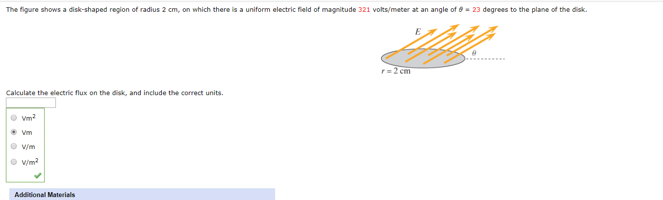 Solved The figure shows a disk-shaped region of radius 2 cm, | Chegg.com