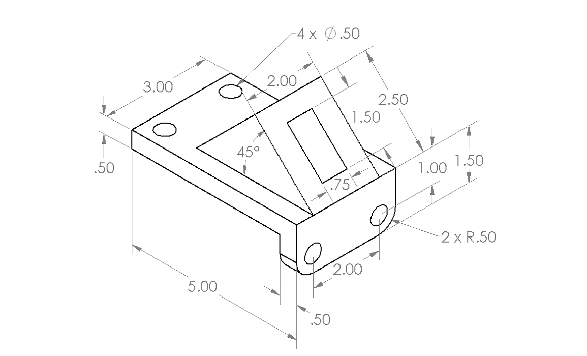 Solved Can Someone Please Draw The 3 Orthographic Views