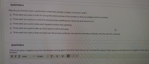 Solved QUESTION 4 Why do you think this test is performed so | Chegg.com