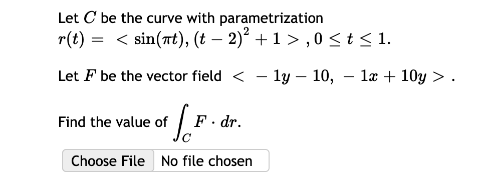 Solved Let C be the curve with parametrization r(t)