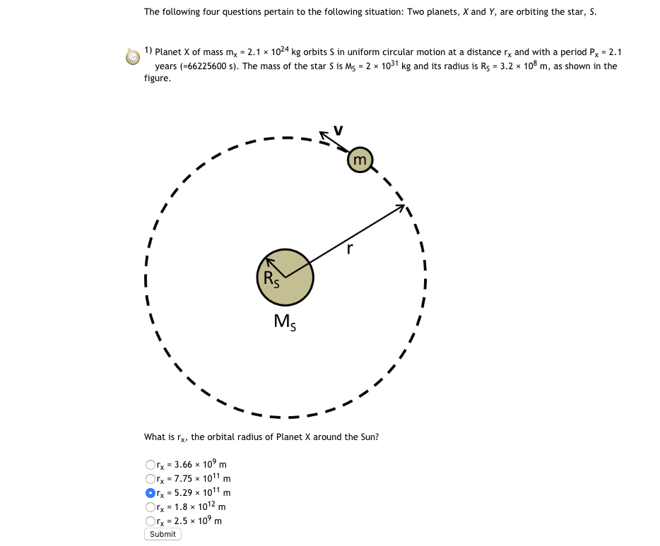 Circular Motion Planets
