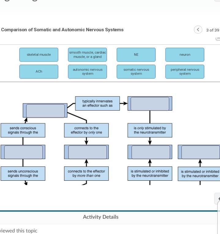 Solved Comparison of Somatic and Autonomic Nervous Systems 3 | Chegg.com