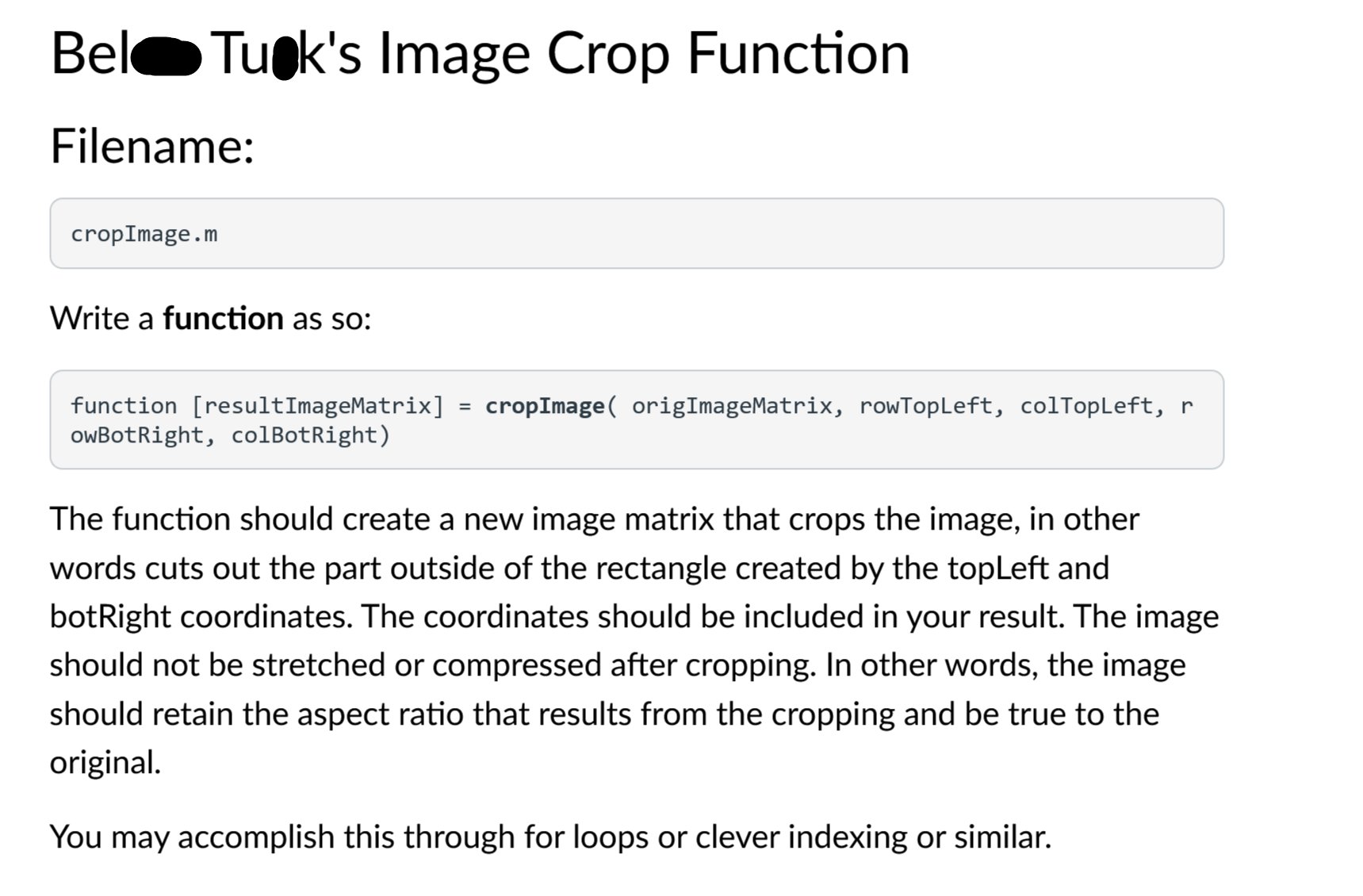 Solved Bel Tuok's Image Crop | Chegg.com