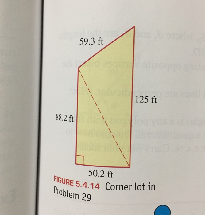 Solved 29. Corner Lot Find the area of the irregular corner | Chegg.com